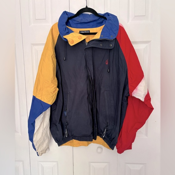 Nautica | Jackets & Coats | Colorful Nautica Thick Windbreaker | Poshmark